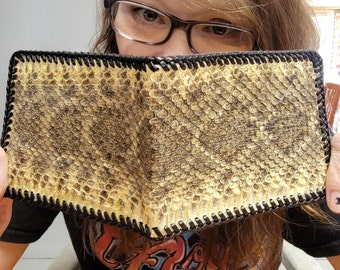 Rattlesnake Skin Wallet - Etsy