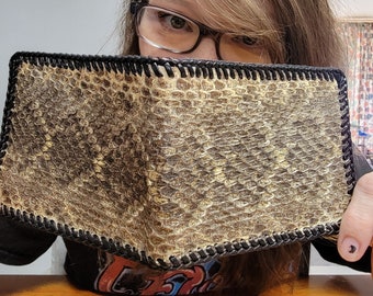 Leather Laced Billfold - Etsy