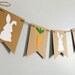 Easter Decorations, Easter Banner, Bunny and Carrot Banner, Bunny and ...