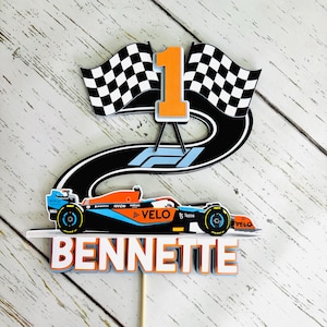 Mclaren Inspired Formula One Racing Birthday Decor, Mclaren Racing Cake ...