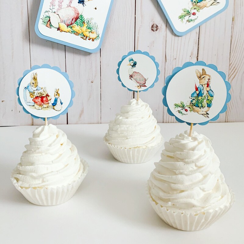 Peter Rabbit Cupcake Topper - Etsy