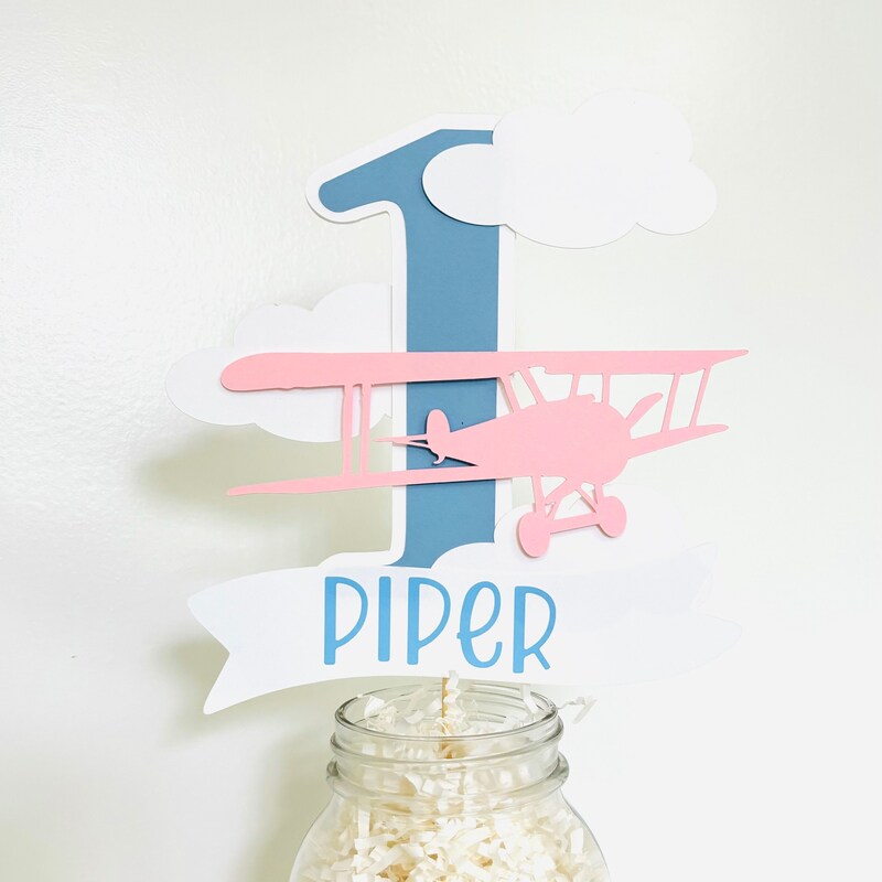 Airplane Cake Topper - Etsy