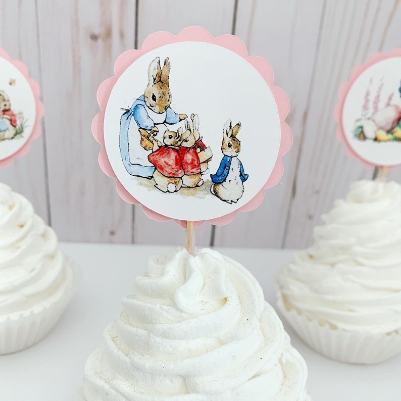 Peter Rabbit Cupcake Toppers Peter Rabbit Girl Peter Rabbit - Etsy