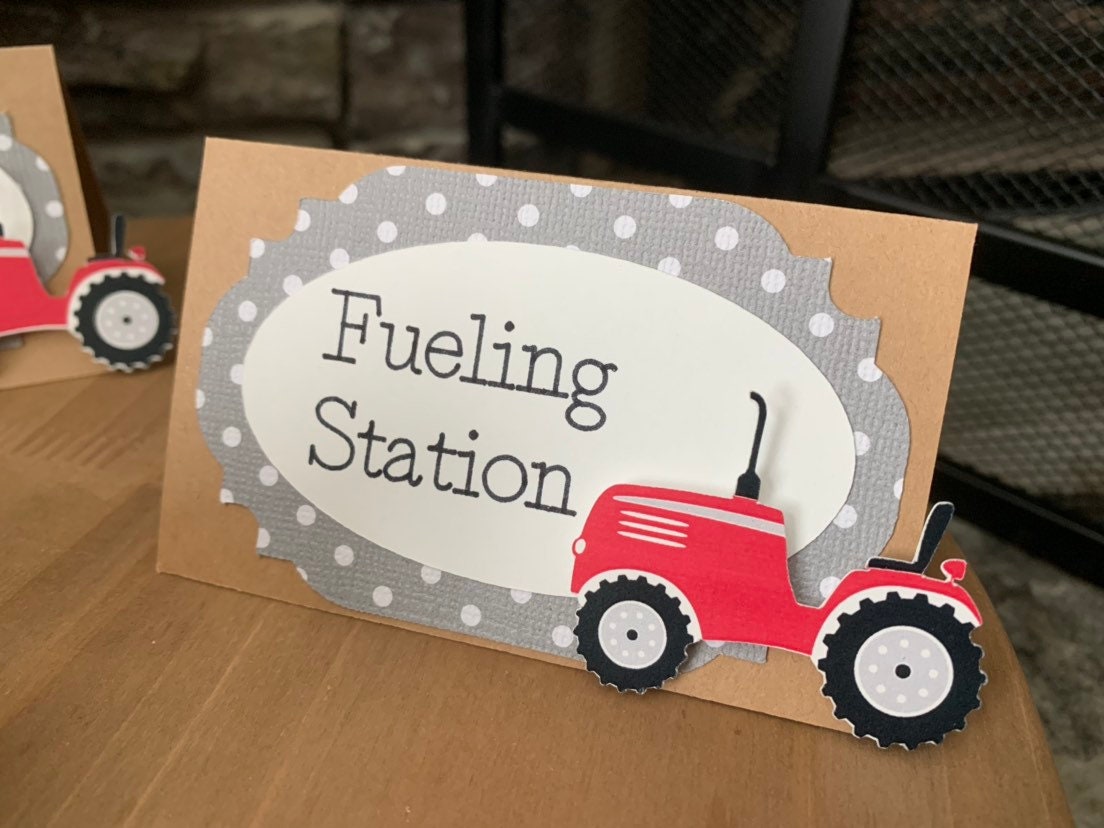 Red Tractor Birthdaytractor Birthday Decorationsred Tractor | Etsy