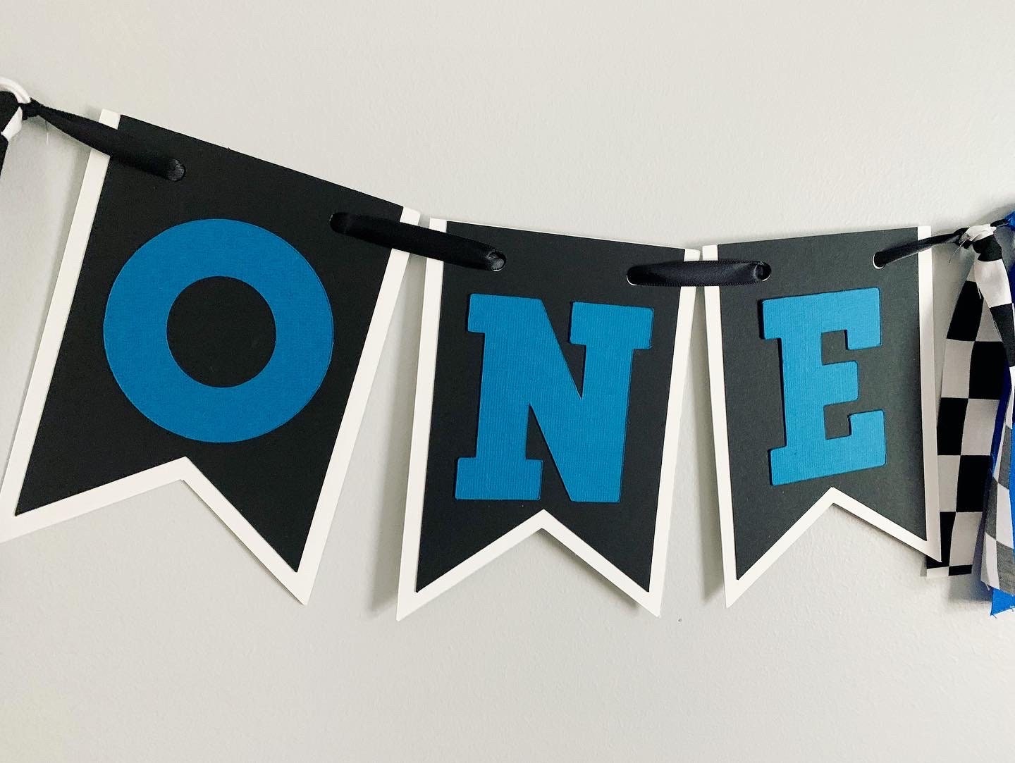 Blue Race Car Birthday Decorations Blue Racing High Chair - Etsy