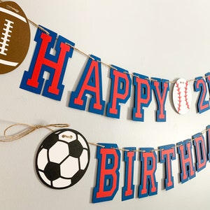 All Star Sports Birthday Decorations, Multi Sport Birthday, Football ...
