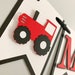 Red Tractor Birthdaytractor Birthday Decorationsred Tractor - Etsy