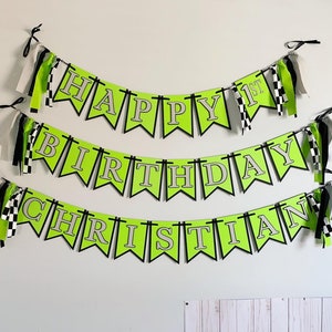 Racing Birthday Party, Race Car Birthday Banner, Monster Truck Birthday ...