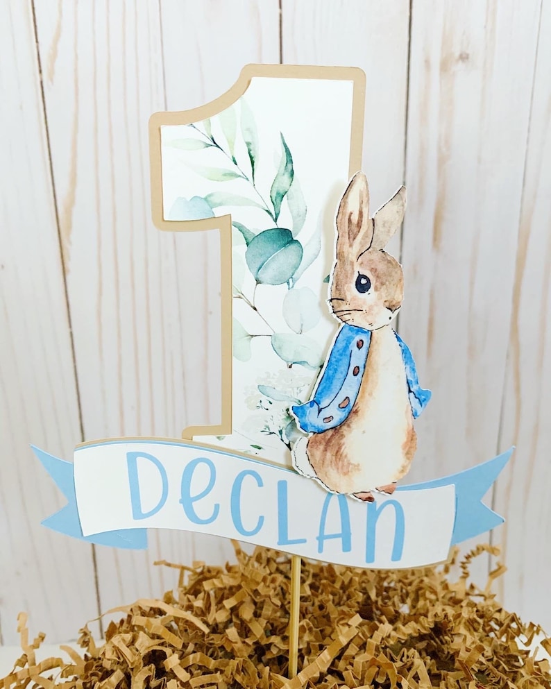 Peter Rabbit Cake Topper Peter Rabbit Birthday Decorations - Etsy