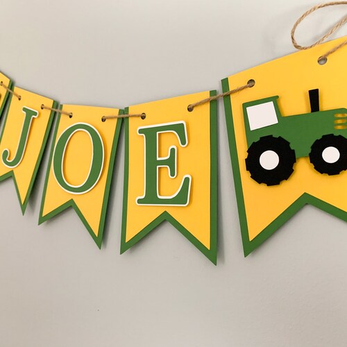 Tractor Banner John Deere Banner Green Tractor Banner - Etsy