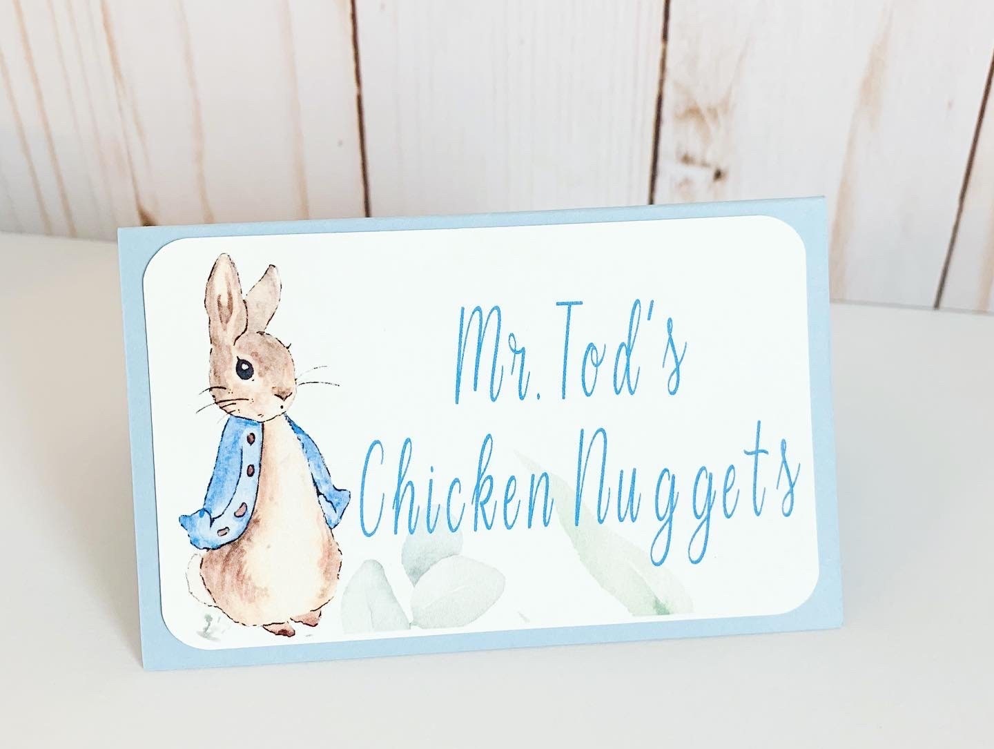 Peter Rabbit Birthday Decorations Peter Rabbit Food Tents - Etsy