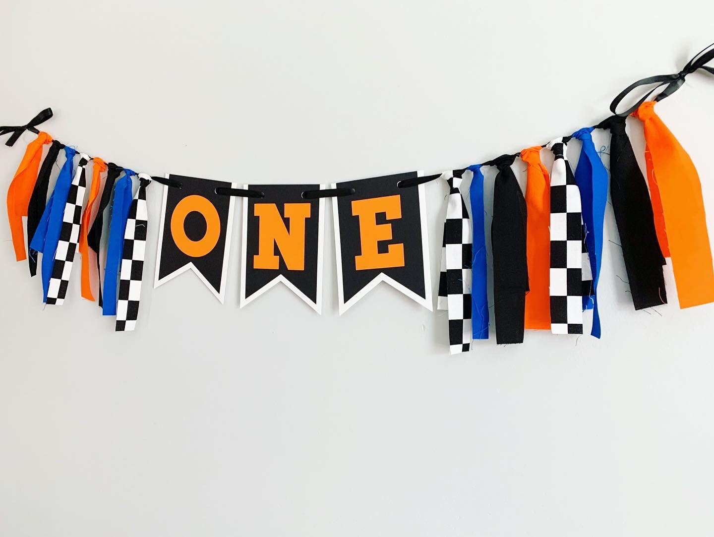 Blue Race Car Birthday Decorations Blue Racing High Chair | Etsy