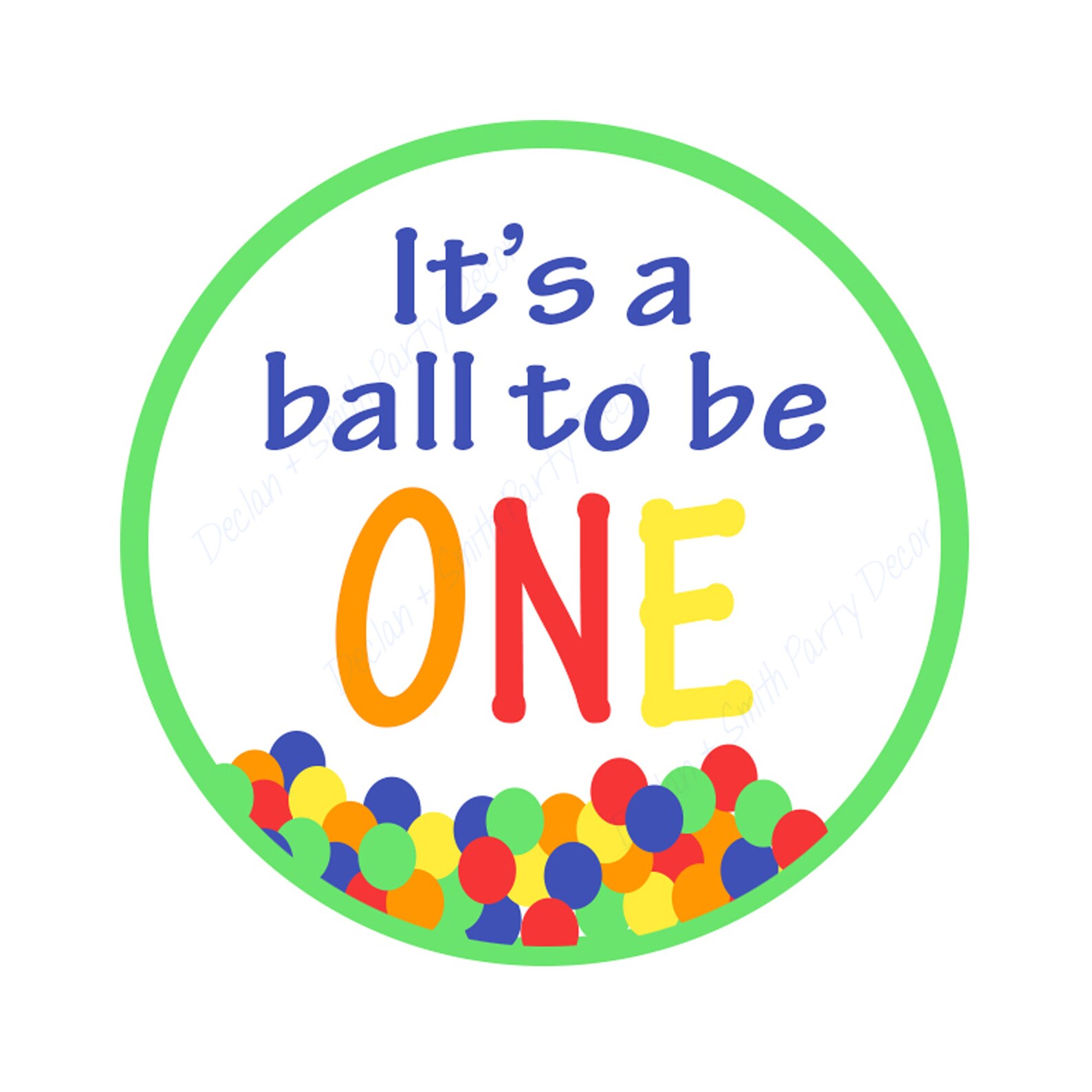 Let's Have a Ball Birthday Party Decorationslet's | Etsy