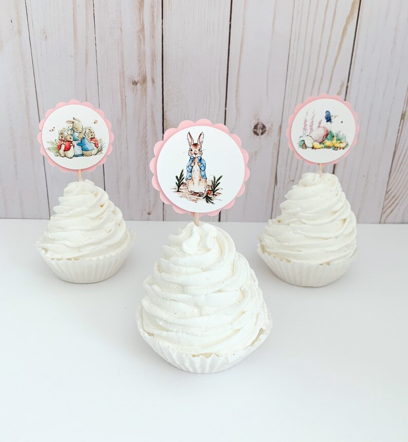 Peter Rabbit Cupcake Toppers Peter Rabbit Girl Peter Rabbit - Etsy