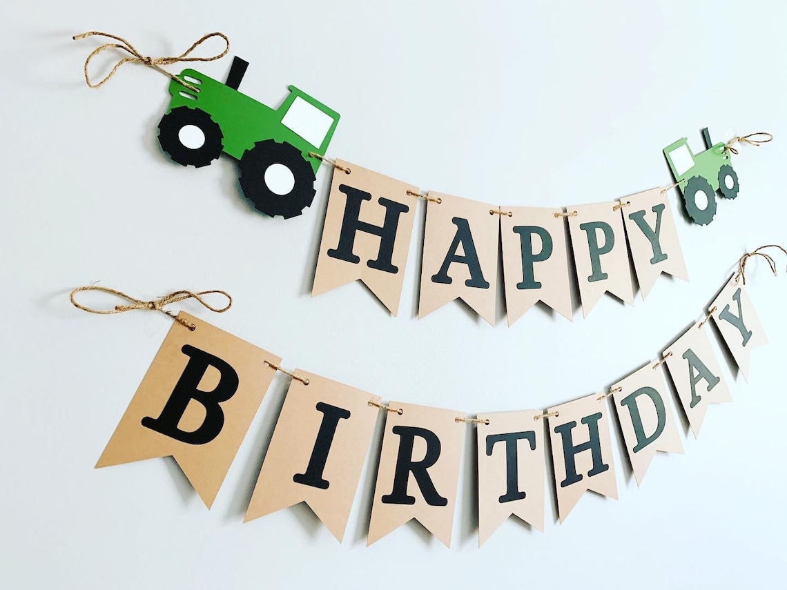 Tractor Birthday Decorations Tractor Barnyard Birthday | Etsy