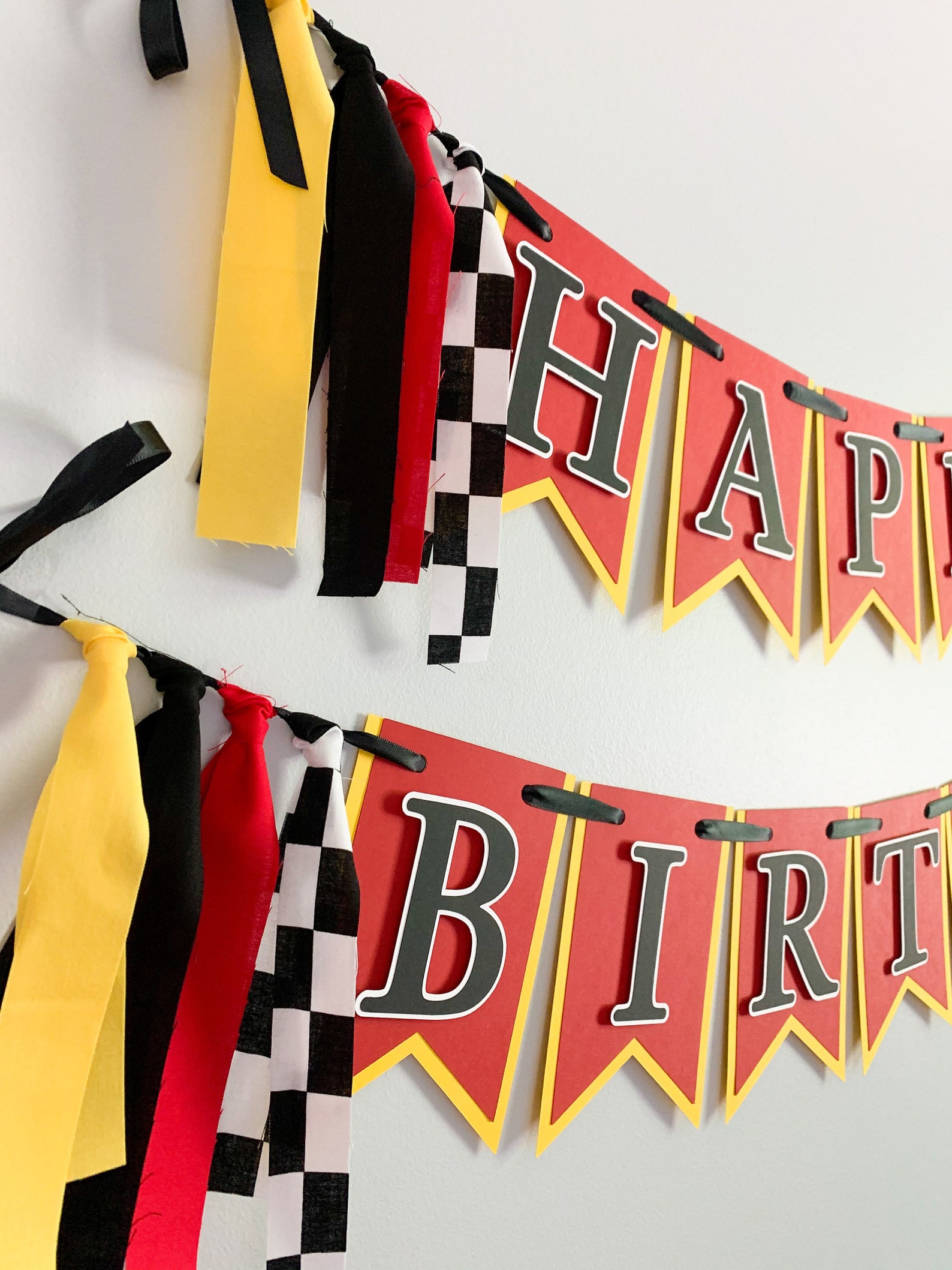 Racing Birthday Party Race Car Birthday Banner Monster Truck - Etsy