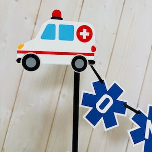 Ambulance Cake Topper, Emergency Medical Services Emt Cake Topper ...