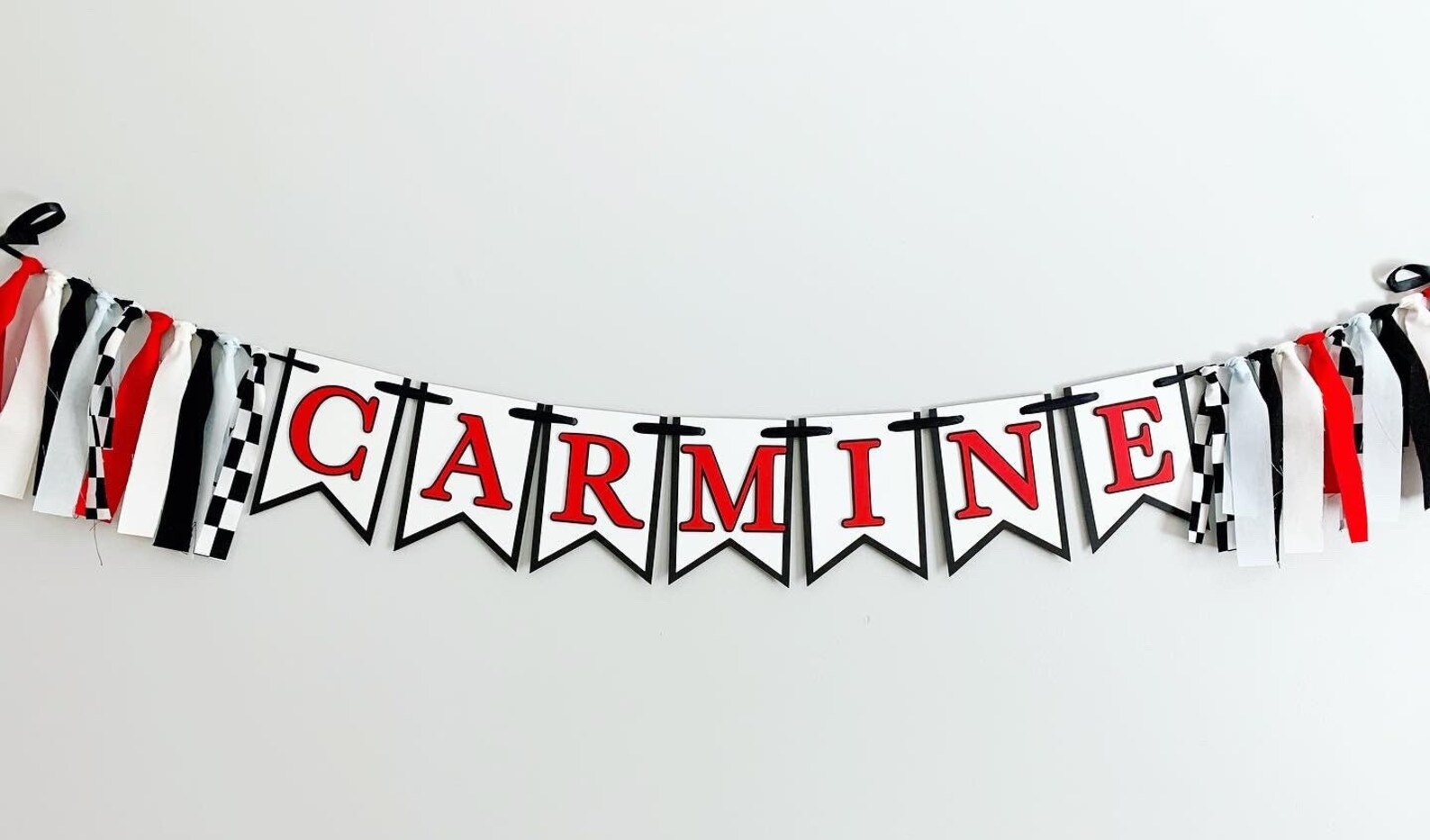 Racing Birthday Party Name Banner Racing Themed Baby Shower - Etsy