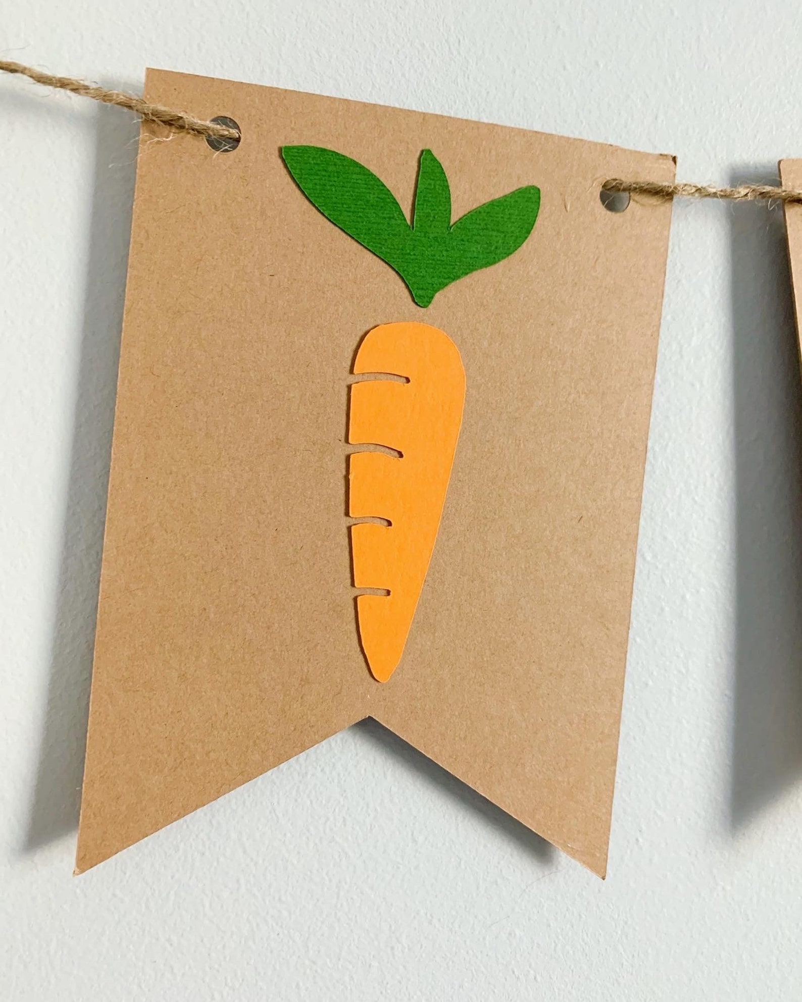 Easter Decorations Easter Banner Bunny and Carrot Banner - Etsy