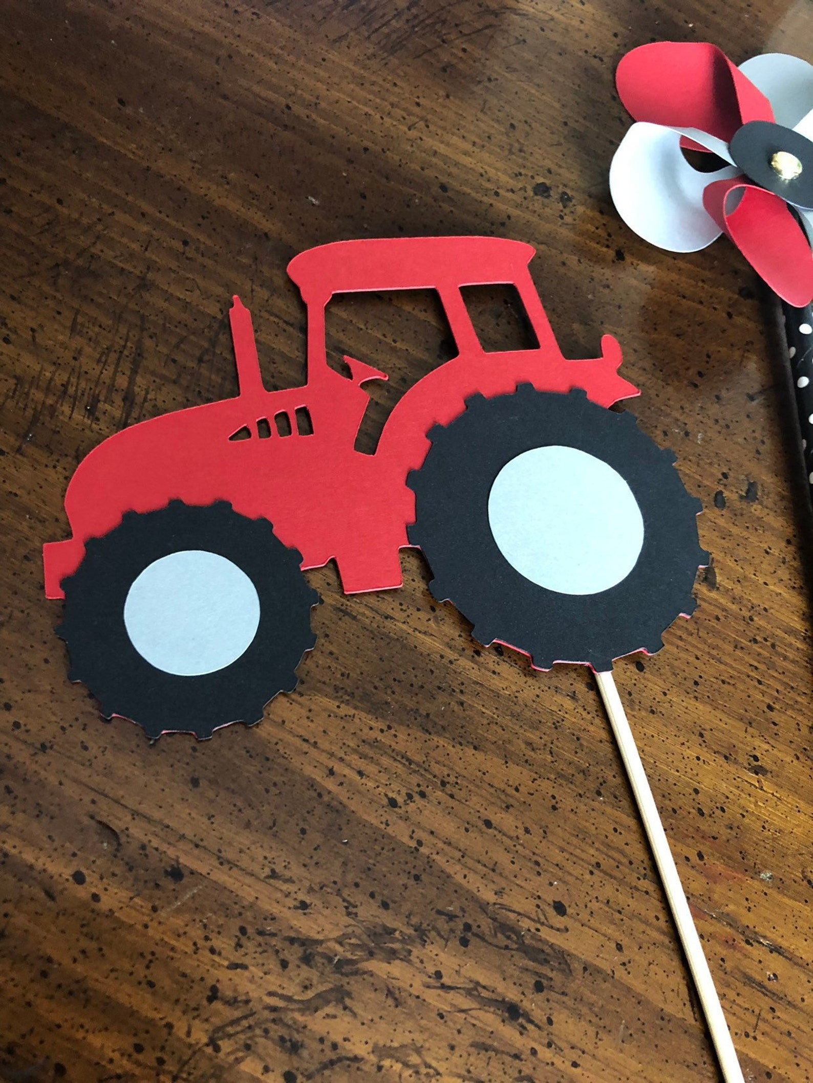 Red Tractor Birthday Decorationstractor Party | Etsy
