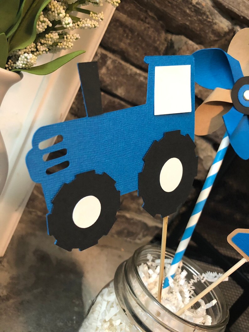 Tractor Birthday Party Decorations*tractor Birthday*tractor Party*blue ...