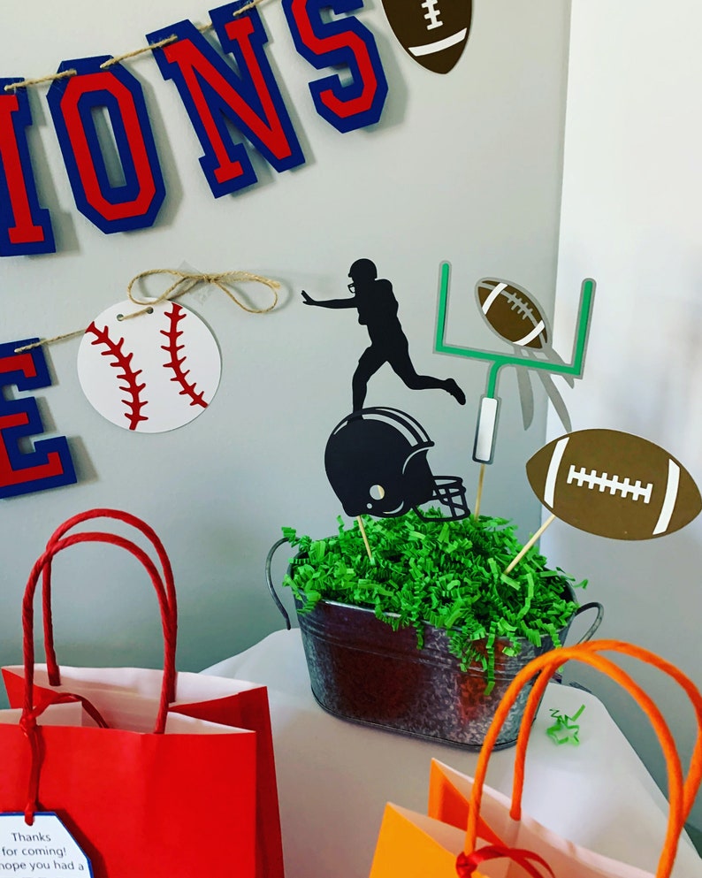 Football Decorations Football Game Day Decorations Football - Etsy