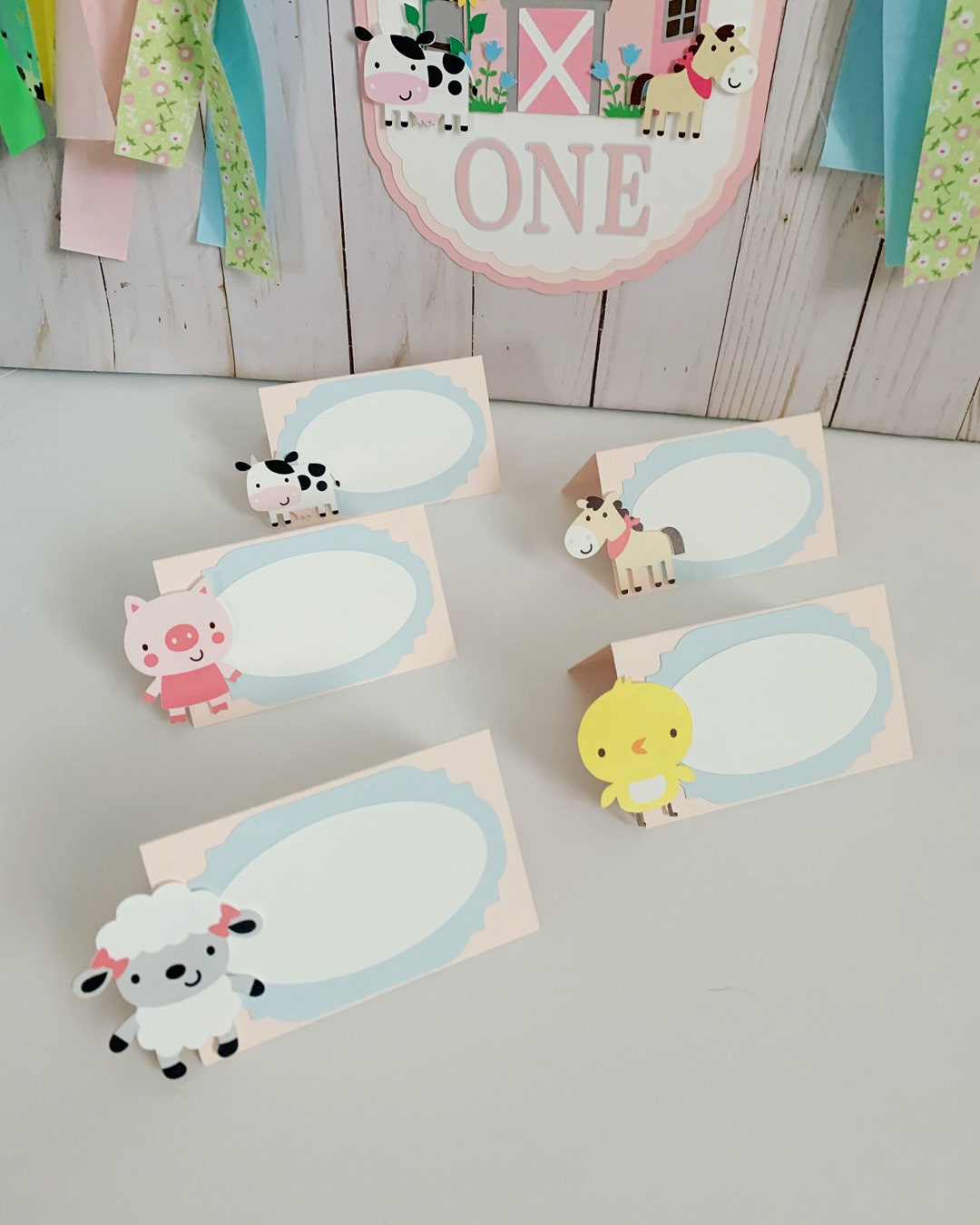 Pink Barnyard Birthday Decorations, Girl Barnyard Birthday, Shabby Chic ...