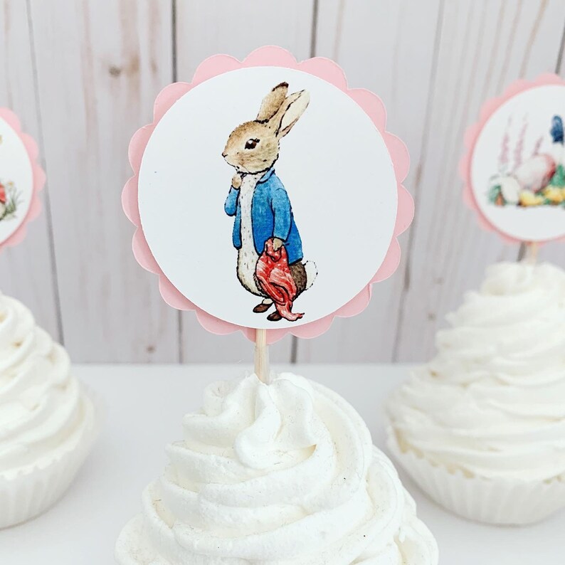 Peter Rabbit Cupcake Toppers Peter Rabbit Girl Peter Rabbit - Etsy
