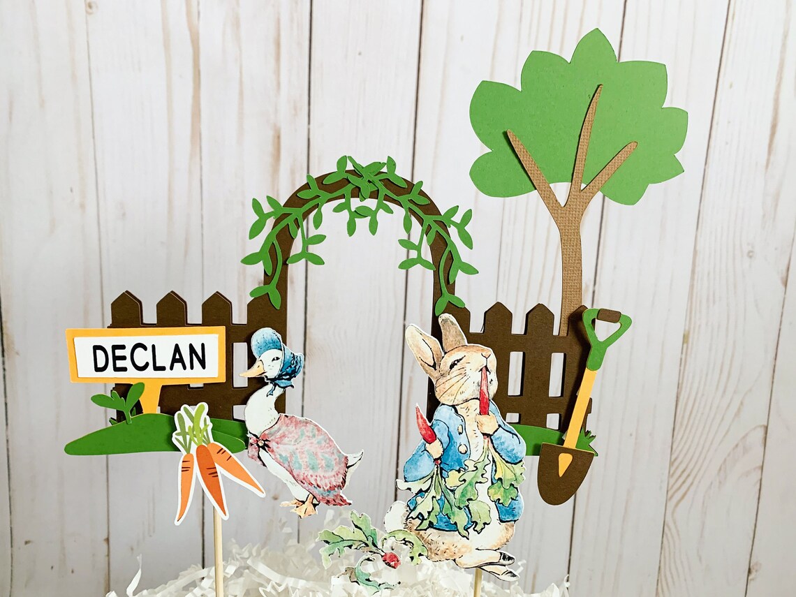 Peter Rabbit Cake Topper Peter Rabbit and Friends Peter - Etsy