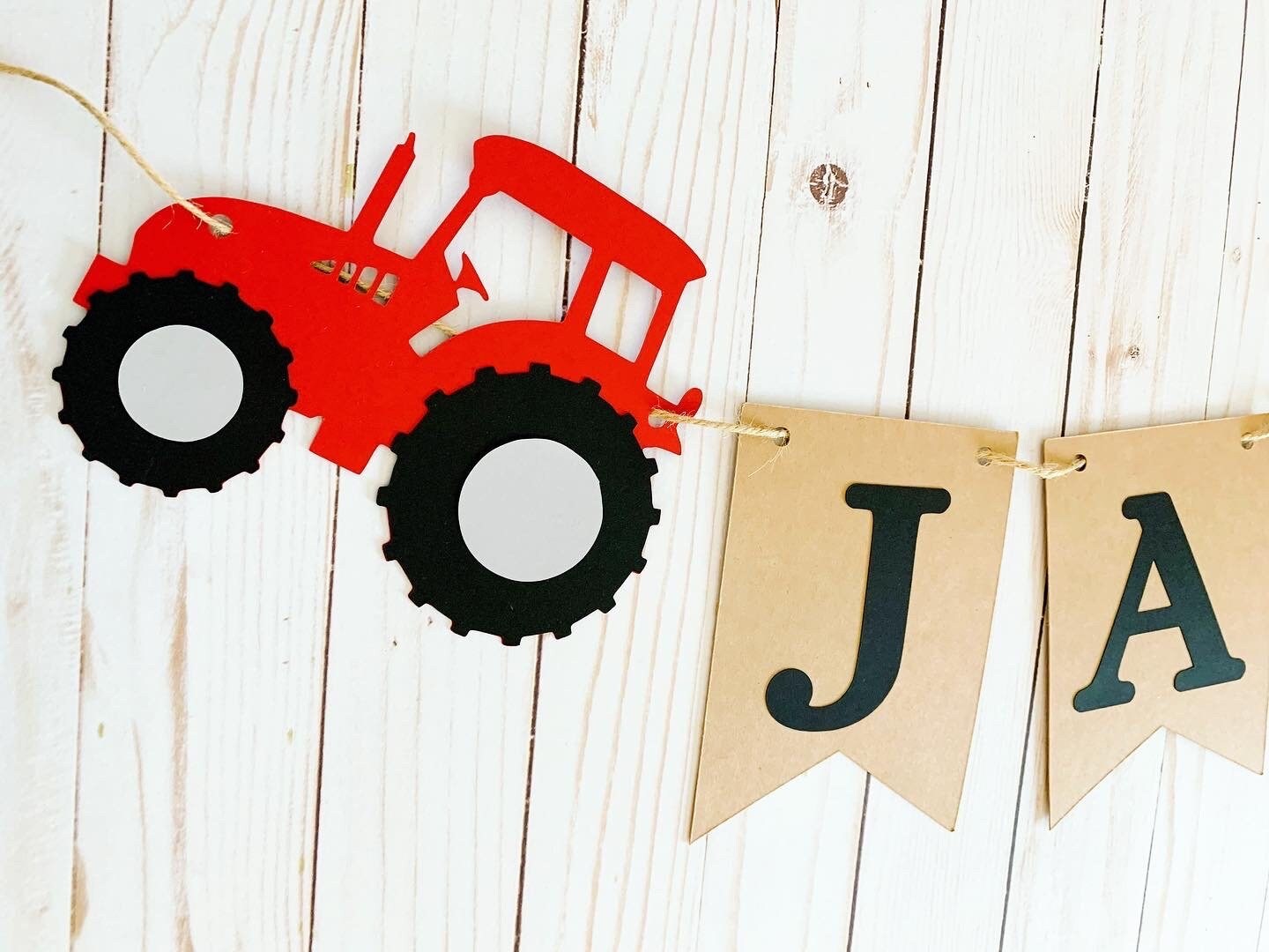 Red Tractor Birthday Decorations Tractor Birthday | Etsy