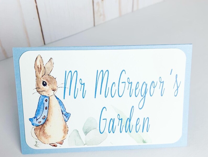 Peter Rabbit Birthday Decorations Peter Rabbit Food Tents - Etsy
