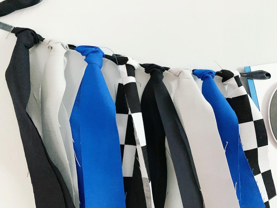 Racing Birthday Decorations Blue Race Car Decorations Racing - Etsy