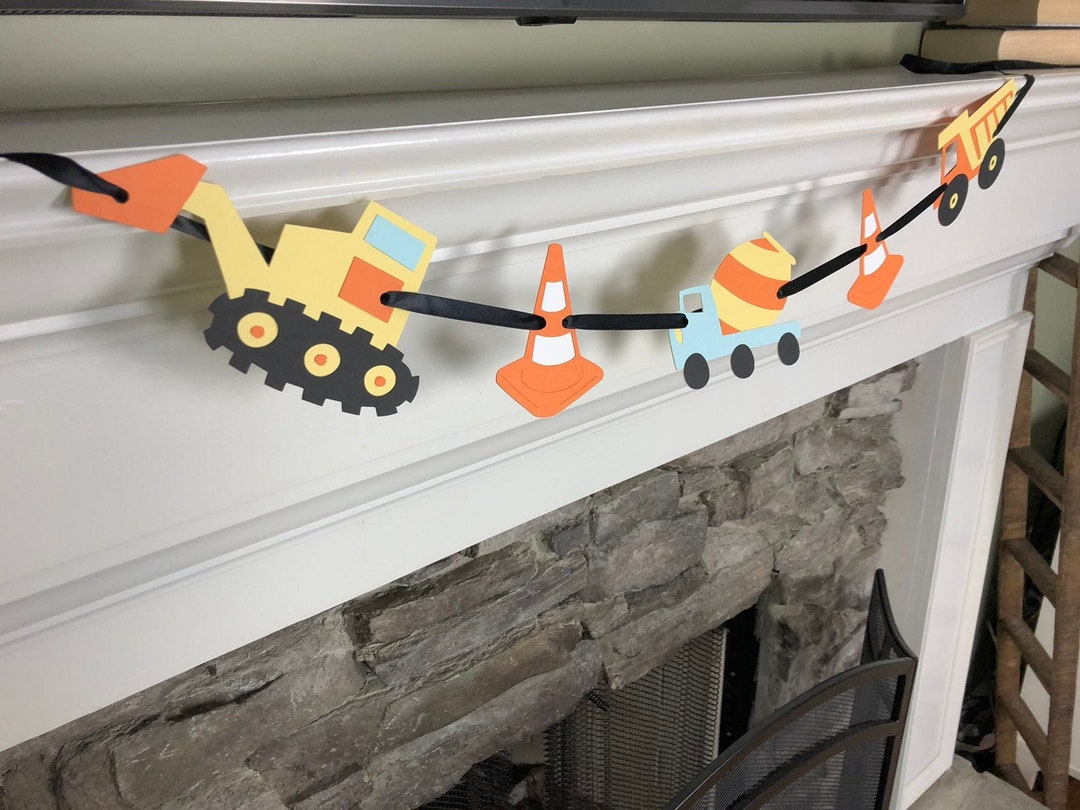 Construction Birthday Party Decorations, Construction Birthday Banner ...