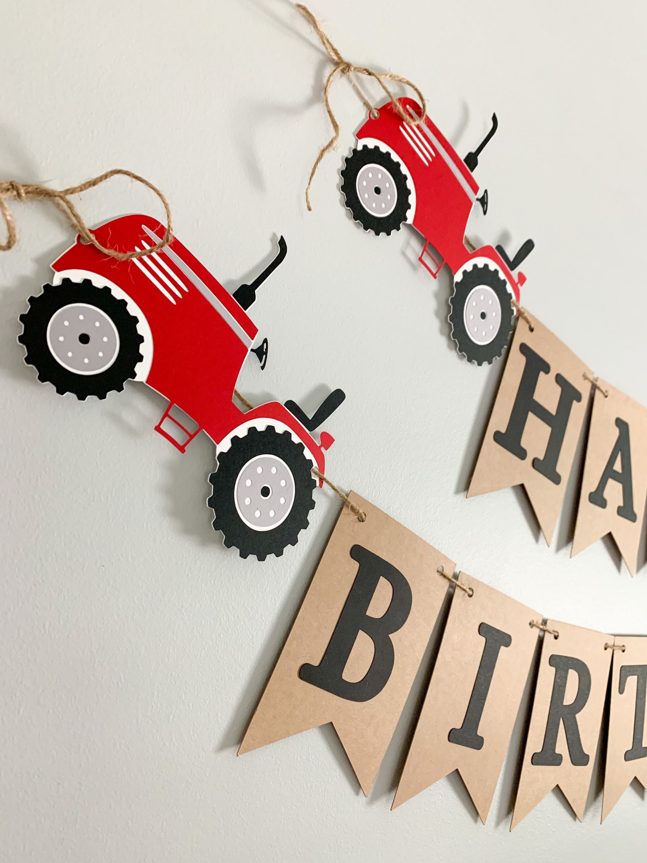 Red tractor birthdaytractor birthday decorationsred tractor | Etsy