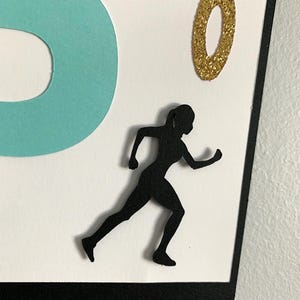 Runner Birthday Decorations, Marathon Runner, Half Marathon, Race Bib ...