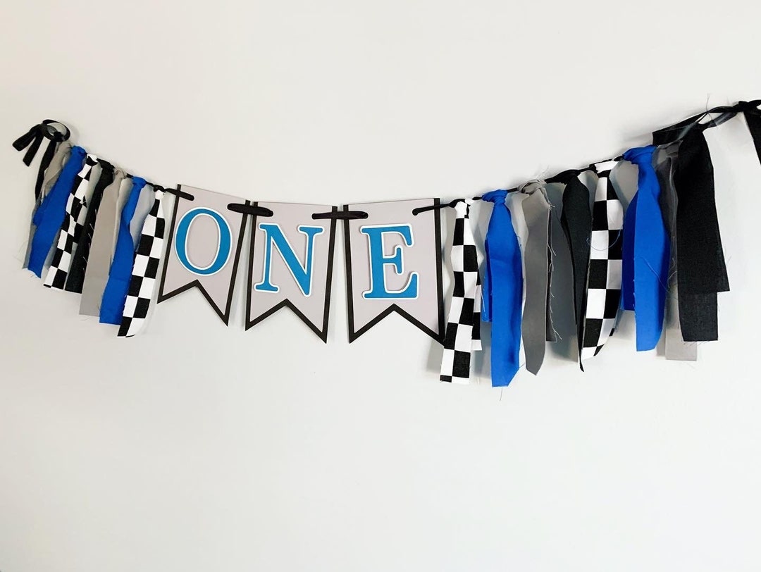 Racing Birthday Decorations, Blue Race Car Decorations, Racing ...