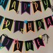 Neon Birthday Banner, Neon Party Decorations, Glow in the Dark Birthday ...