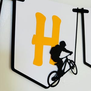 MTB Birthday Decorations, Mountain Bike Party Banner, Full Face Helmet ...