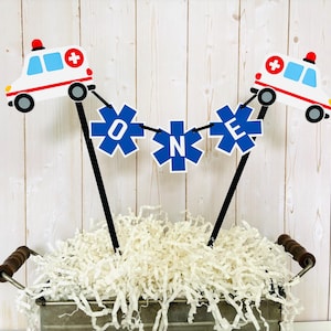 Ambulance Cake Topper, Emergency Medical Services Emt Cake Topper ...