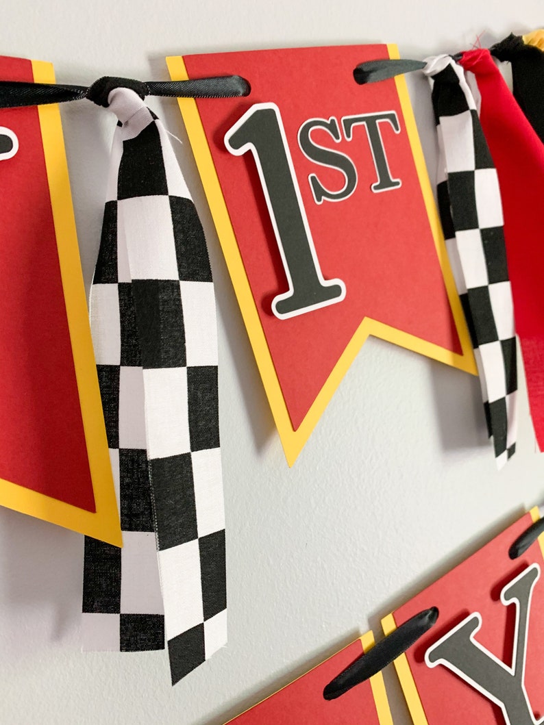Racing Birthday Party Race Car Birthday Banner Monster Truck | Etsy