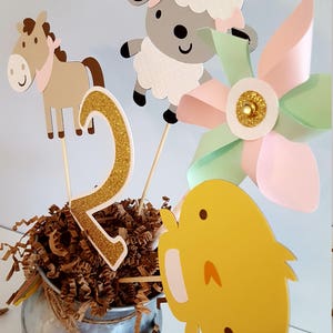 Pink Barnyard Animal Decorations*barnyard Girl Party Decorations*farm ...