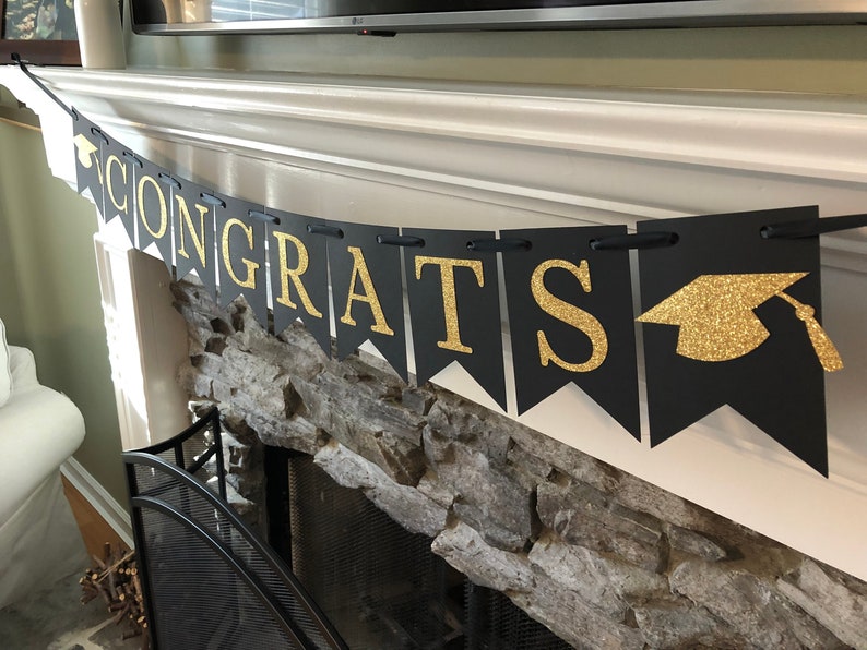 Graduation party decorationsgraduation bannercongrats | Etsy
