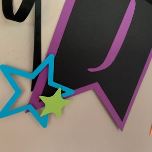 Neon Birthday Banner, Neon Party Decorations, Glow in the Dark Birthday ...