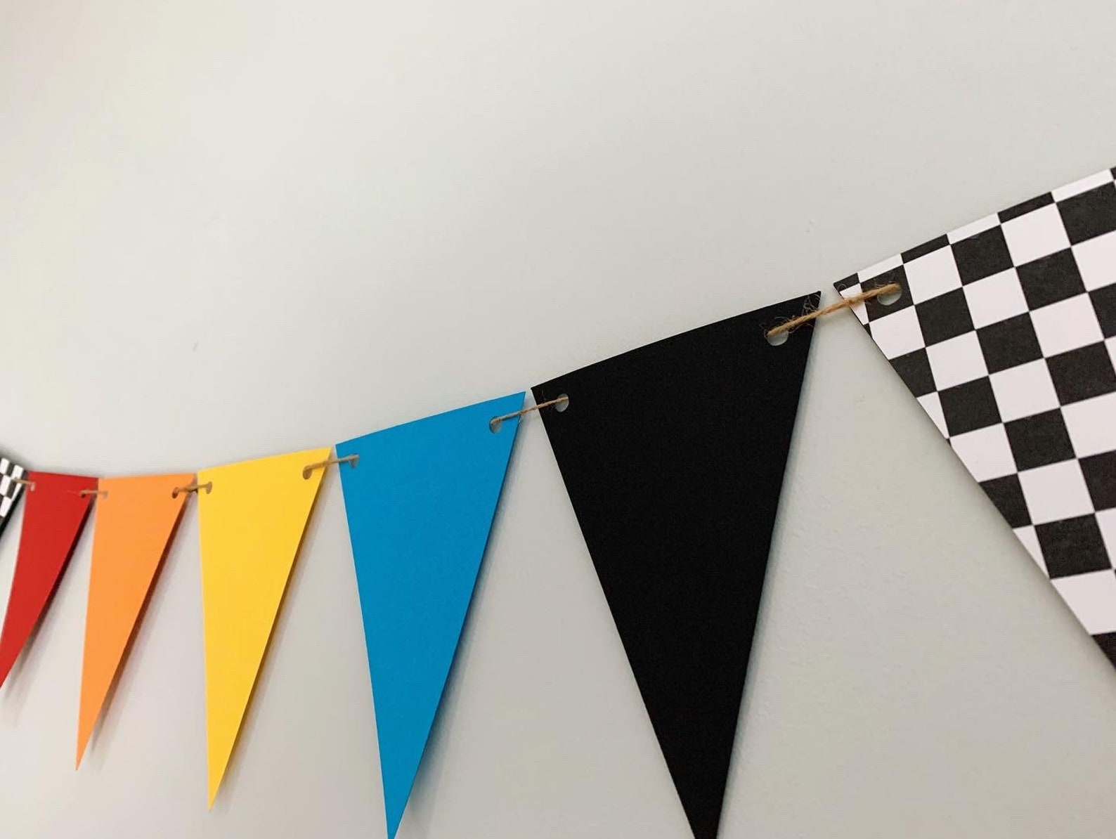 Racing Pennant Banner Race Car Birthday Decorations Monster - Etsy