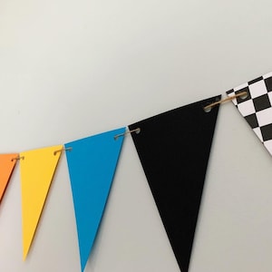 Racing Pennant Banner, Race Car Birthday Decorations, Monster Truck ...