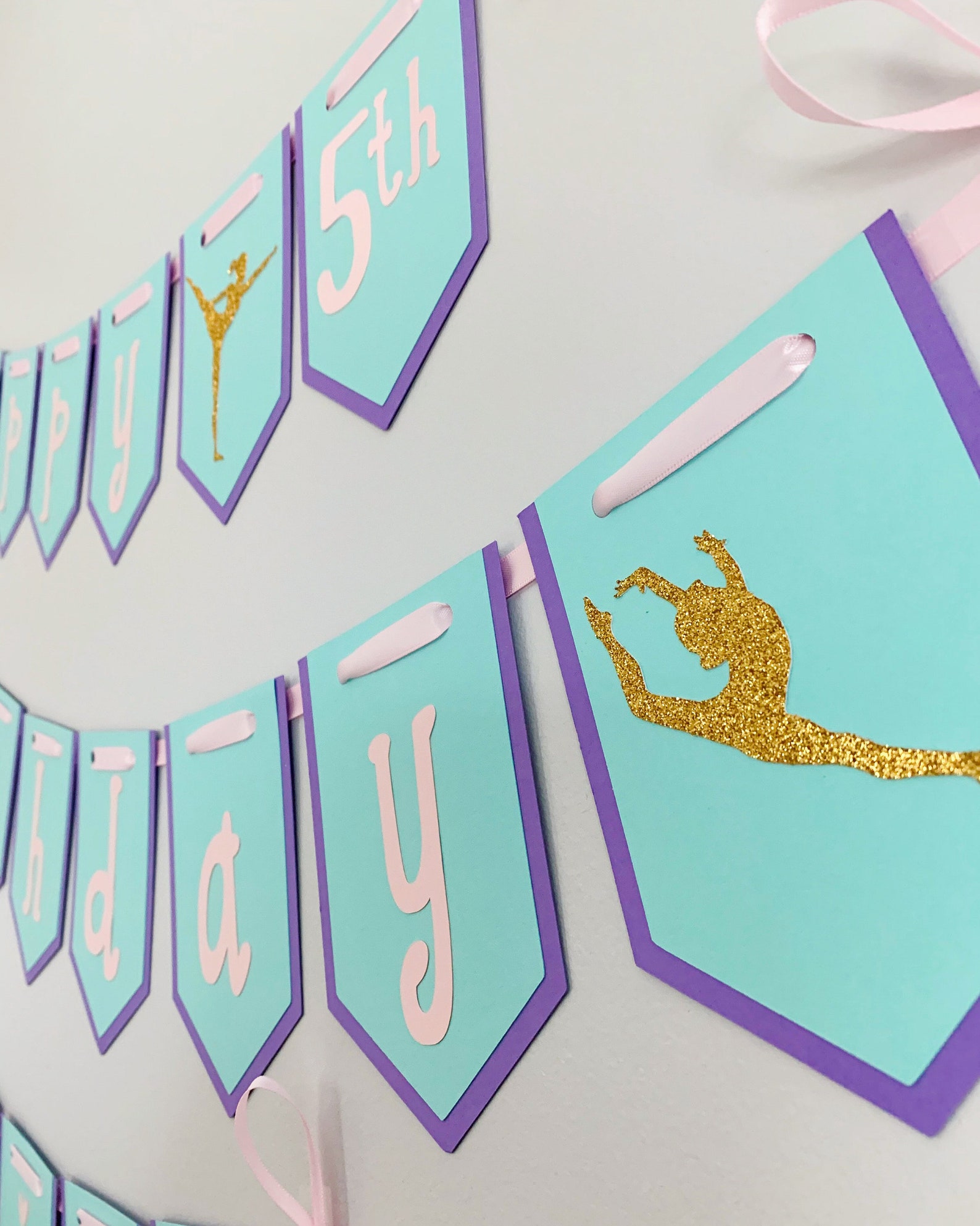 Gymnastics Birthday Decorations Gymnastics Banner Tumbling - Etsy