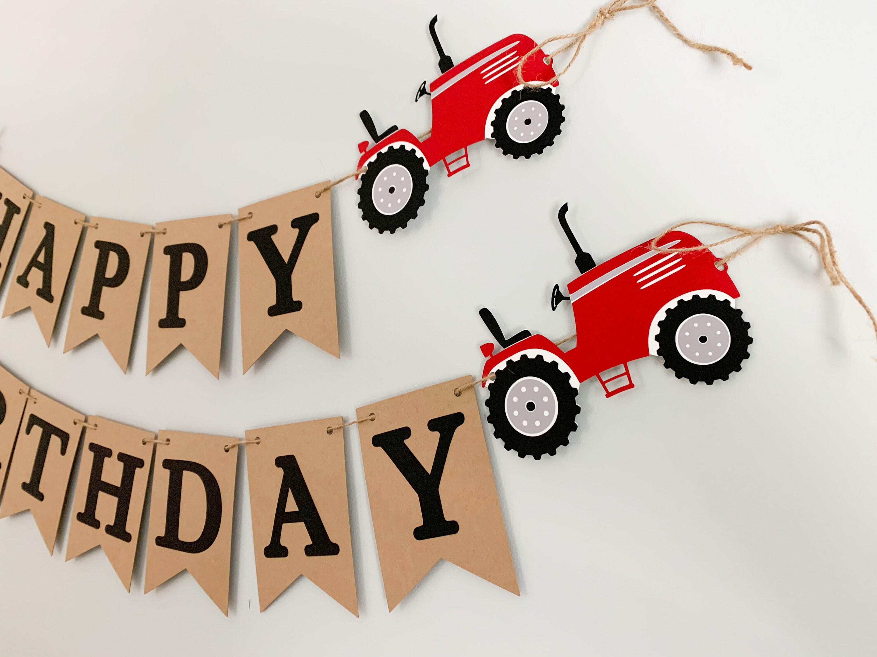 Red tractor birthdaytractor birthday decorationsred tractor | Etsy