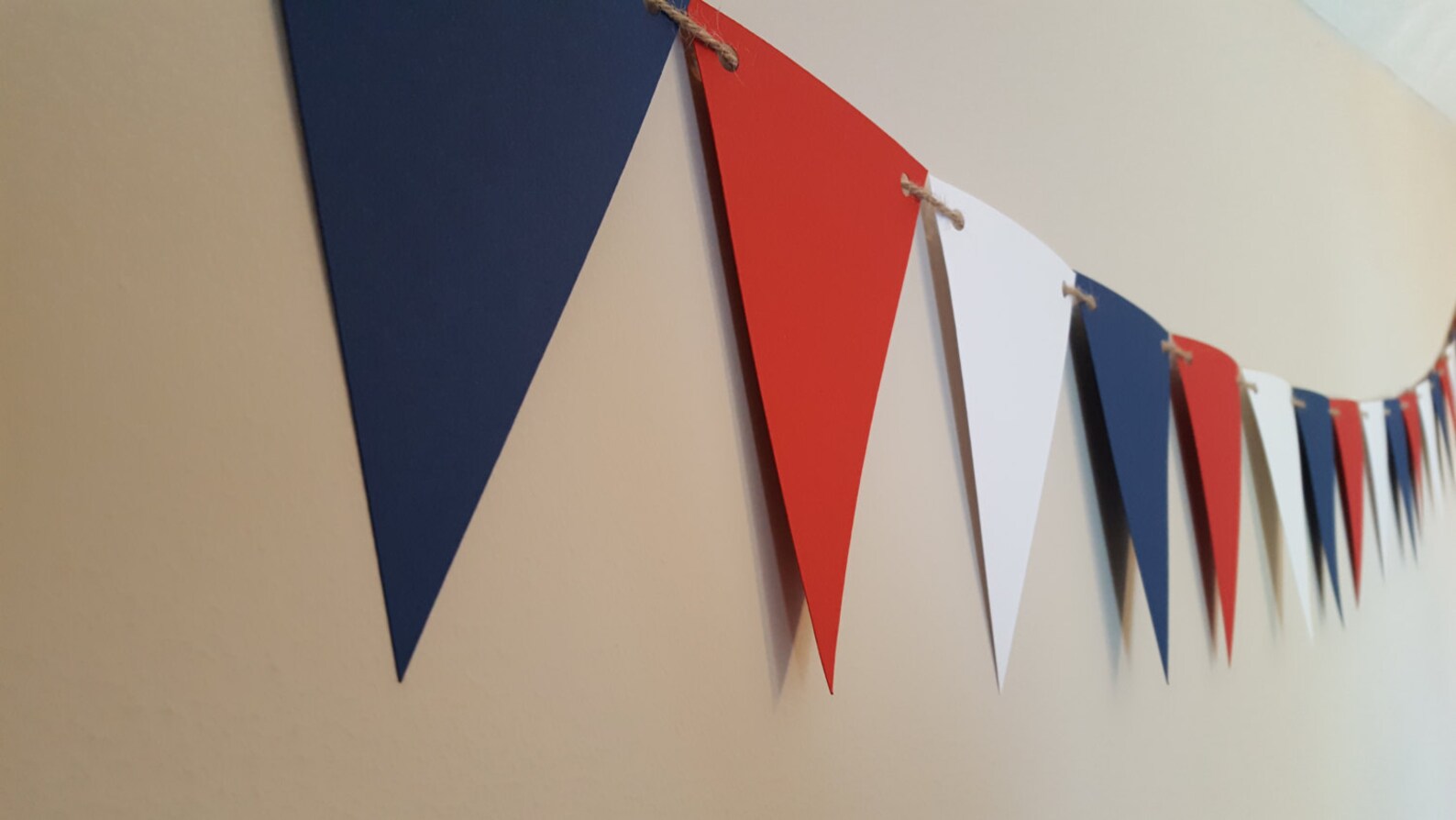 Nautical Birthday Party Decor Navy Blue Red and White Banner - Etsy