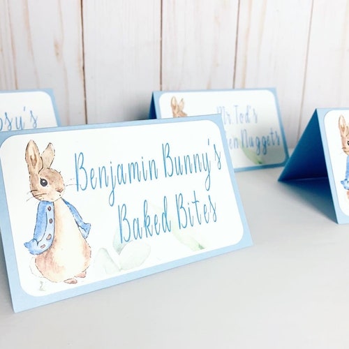 Peter Rabbit Birthday Decorations Peter Rabbit Food Tents - Etsy
