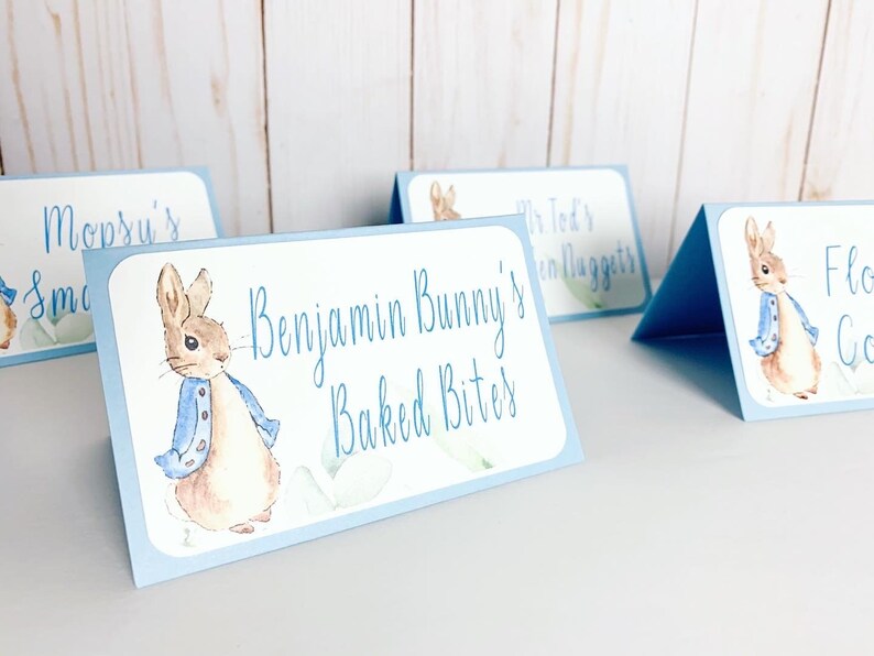 Peter Rabbit Birthday Decorations Peter Rabbit Food Tents - Etsy